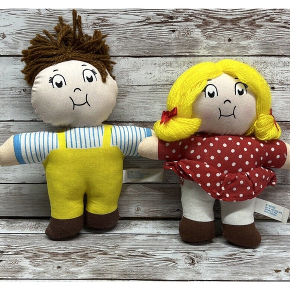 Campbell'S | Toys | Vintage 993 Set Of Campbells Soup Plush Dolls Kids ...